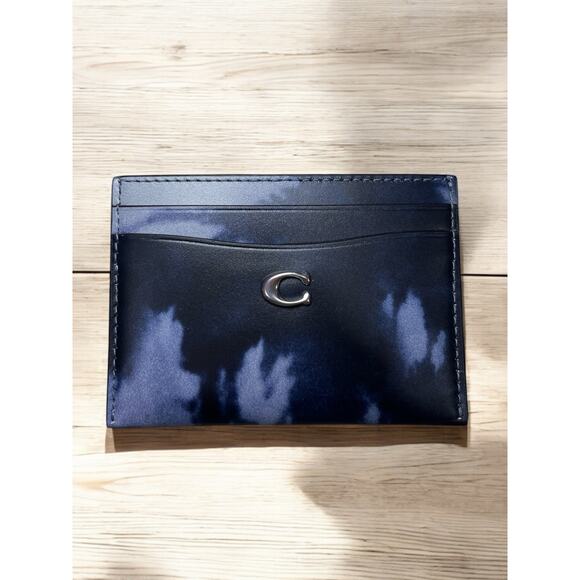 Coach | Bags | Nwt Coach Ct96 Tie Dye Leather Essential Card Case ...